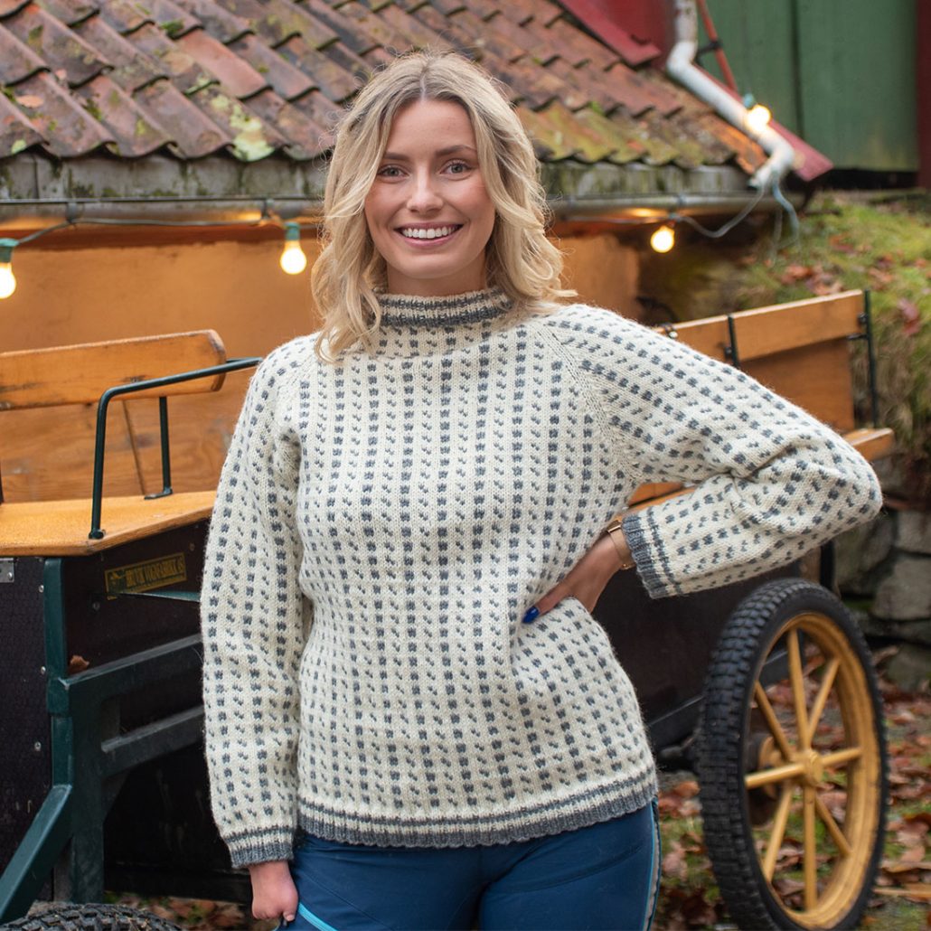Islender med raglanfelling – Gratis strikkeoppskrifter