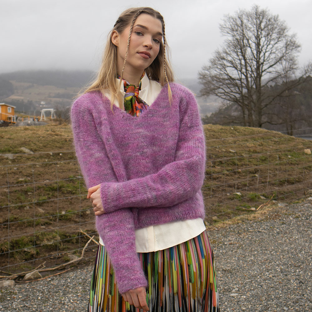 Amanda genser – Gratis strikkeoppskrifter